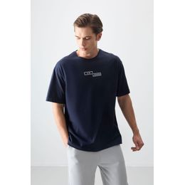 &Uuml;bergr&ouml;&szlig;e Baumwoll-Printed T-Shirt