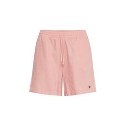 Bermudas oxmo "Bermuda OXAlgea", Damen, Gr. 40, N-Gr, rot (coral cloud), Obermaterial: 55% Leinen LI. 45% Viskose CV., Hosen Bermudas