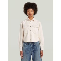 G-Star Raw Langarmshirt G-STAR "Boxy Relaxed Hemd", Damen, Gr. L, rinsed, Obermaterial: 75% Baumwolle, 25% Baumwolle, Shirts Langarmshirt