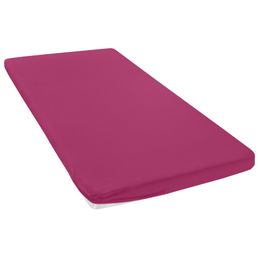 Spannbettlaken OTTO HOME "Paprika Topper Basic, in Gr. 90x200, 140x200 oder 180x200 cm", beere, B:120cm L:200cm, Microfaser-Jersey, Obermaterial: 100% Polyester, Bettlaken, Spannbettlaken, Baumwolle, Matratzen bis 8 cm H&ouml;he, Bettlaken, Spannbetttuch, Laken