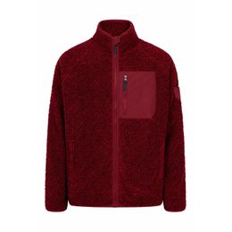 Fleecejacke Derbe "Kuschelby_Pocket", Herren, Gr. L, rhubarb, Obermaterial: 100% Polyester, Basic, normal, Jacken Fleecejacke, Fleecejacke, weich, warm, l&auml;ssig