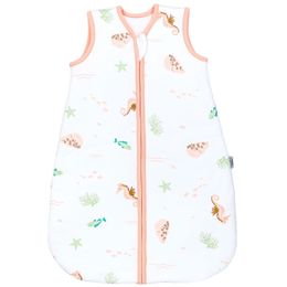 Babyschlafsack TUPTAM "Kugelschlafsack Baby Ganzjahres Schlafsack &Auml;rmellos Wattiert" Gr. 56, blau (tiere im meer), Schlafs&auml;cke, Baby, L: 62cm, Obermaterial: 100% Baumwolle CO., L:62cm