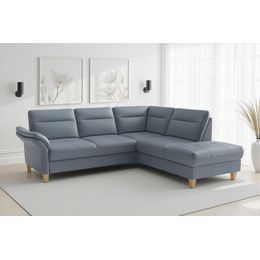 Sit & More Ecksofa SIT & MORE "Pamela", grau (graublau), B:218cm H:90cm T:212cm, Sofas, Ecksofa