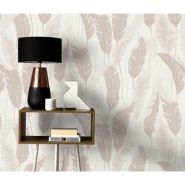 Vliestapete Erismann "PVC-freie Vliestapete ARWEN", beige, B:0,53m H:0,09m L:10,05m, Vlies, Tapeten, Phthalate frei