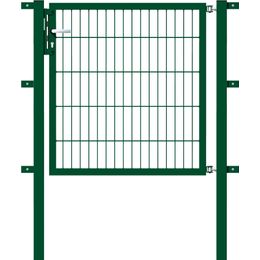 Zauneinzelt&uuml;r Alberts "Flexo", gr&uuml;n (gr&uuml;n, passiviert), B:100cm H:100cm, Stahl, Tore, in verschiedenen Abmessungen