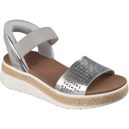 Skechers BOBS Sun Ray Damen Silber Standard Sandalen
