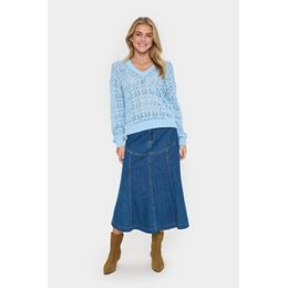 Saint Tropez Strickpullover Gerade Passform blue