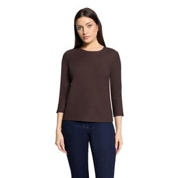 3/4-Arm-Shirt Betty Barclay "Damen mit Rundhalsausschnitt", Damen, Gr. 36, light maroon, Obermaterial: 98% Polyester, 2% Elasthan, tailliert normal, Rundhals, Shirts 3/4-Arm-Shirt