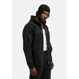 Kapuzensweatjacke DAILY COTTON "Daily Cotton Sweatjacke OVERSIZE ZIPPER-HOODIE", Jungen, Gr. S, schwarz (schwarz washed), Obermaterial: 100% Baumwolle CO., Sweatjacken