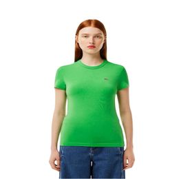 Lacoste - T-Shirt f&uuml;r Damen, Rundhalsausschnitt, Schmal (Gr&uuml;n)