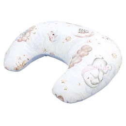 Stillkissen TUPTAM "Stillkissen Baby Stillkissen Klein mit Baumwoll-Bezug", Baby, blau (tiere auf wolken), Obermaterial: 100% Baumwolle CO., Funktionskissen
