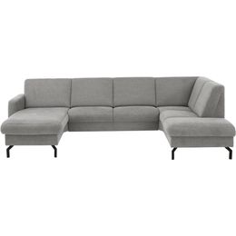 Wohnlandschaft DIE PLANBAR, asina grau, B:307cm H:88cm T:190cm, 94% Polyester, 6% Nylon, Sofas, Wohnlandschaft, Wahlweise mit Kopfst&uuml;tzen, Stauraum und motorischer Vorziehbank