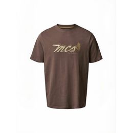 Kurzarmhemd MCS "MCS T-shirt MCJason", Herren, Gr. L, Normalgr&ouml;&szlig;en, braun (bracken), Obermaterial: 100% Baumwolle, Hemden