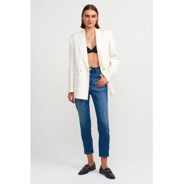 Damen High-Waist Slim Straight Jeans
