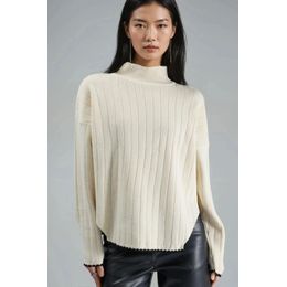 Oversized-Pullover mit Stickdetails