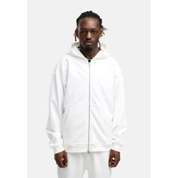 Kapuzensweatjacke DAILY COTTON "Daily Cotton Sweatjacke OVERSIZE ZIPPER-HOODIE", Jungen, Gr. L, wei&szlig; (sanftes wei&szlig;, cream), Obermaterial: 100% Baumwolle CO., Sweatjacken