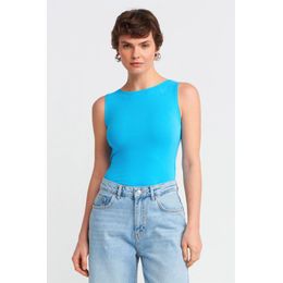 &Auml;rmellose Slim-Fit Boot-Ausschnitt-Bluse