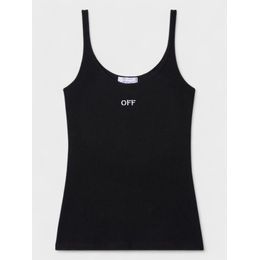 Off-White Off Stamp Ripptank Top Schwarz