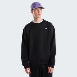 Sweatshirt The North Face "M TNF ESSENTIAL SIMPLE DOME RELAXED CREW", Herren, Gr. L, tnf schwarz, angeraute Sweatware, Obermaterial: 52% Baumwolle, 48% Polyester, normal, Rundhals, angesetztes B&uuml;ndchen, Sweatshirts Sweatshirt