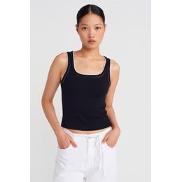 Damen Rippstrick Baumwolle Cami Bluse