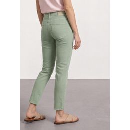 Slim-fit-Jeans Street One, Damen, Gr. 24, L&auml;nge 28, mint gr&uuml;n washed, Jeans, 55% Baumwolle, 21% Polyester, 14% Lyocell, 9% Viskose, 1% Elasthan, unifarben, Basic, kn&ouml;chelfrei, Jeans Slim-fit-Jeans, Middle Waist