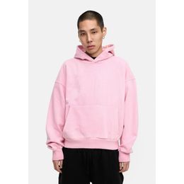 Hoodie DAILY COTTON "Daily Cotton Kapuzenpullover OVERSIZE HOODIE BOXY-FIT", Jungen, Gr. L, pink (bubble gum washed), Obermaterial: 100% Baumwolle CO., Sweatshirts Hoodie