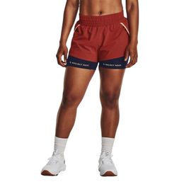Under Armour - "Project Rock" Shorts f&uuml;r Damen (Rot)