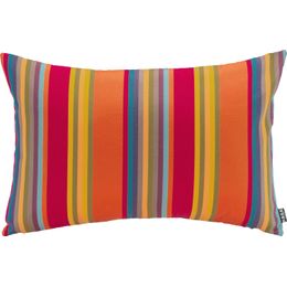 HOCK Dekokissen H.O.C.K. "Yucatan", orange (orange, gestreift), B:60cm H:40cm L:40cm, Kunstfaser, Dekokissen_Sitzkissen_Kissenh&uuml;llen, mit bunten Streifen, Kissenh&uuml;lle mit F&uuml;llung, 1 St&uuml;ck