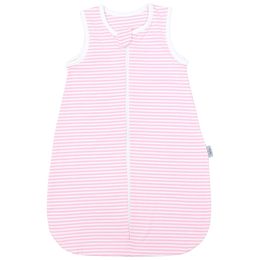 Babyschlafsack TUPTAM "Kugelschlafsack Baby Sommerschlafsack Kleine Kinder" Gr. 62, pink (streifenmuster rosa), Schlafs&auml;cke, Baby, L: 68cm, Obermaterial: 100% Baumwolle CO., L:68cm