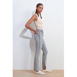 Hochtaillierte Slim Straight Jeans