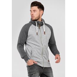 Kapuzensweatjacke Soulstar "Hoodie Weicher Kapuzenpullover Sweatshirt", Jungen, Gr. M, grau (hellgrau), Obermaterial: 70% Baumwolle CO. 30% Polyester PES., Sweatjacken