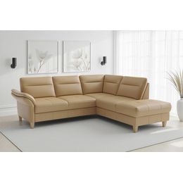 Sit & More Ecksofa SIT & MORE "Pamela", grau (cappuccino), B:218cm H:90cm T:212cm, Sofas, Ecksofa