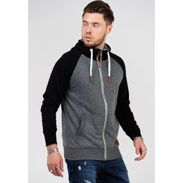 Kapuzensweatjacke Soulstar "Hoodie Weicher Kapuzenpullover Sweatshirt", Jungen, Gr. M, grau (dunkelgrau), Obermaterial: 70% Baumwolle CO. 30% Polyester PES., Sweatjacken