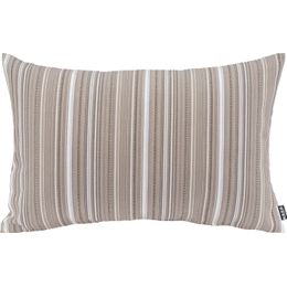 HOCK Dekokissen H.O.C.K. "Yucatan Outdoor Kissen", beige (beige, creme, gestreift), B:40cm H:10cm L:60cm, Polyacryl (dralon), Dekokissen_Sitzkissen_Kissenh&uuml;llen, mit bunten Streifen