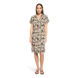 Sommerkleid Betty Barclay "Damen ohne Arm", Damen, Gr. 36, Normalgr&ouml;&szlig;en, braun, beige, Obermaterial: 100% Viskose, tailliert kurz, V-Ausschnitt, Kleider Sommerkleid