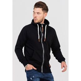 Kapuzensweatjacke Soulstar "Hoodie Weicher Kapuzenpullover Sweatshirt", Jungen, Gr. M, schwarz, Obermaterial: 70% Baumwolle CO. 30% Polyester PES., Sweatjacken