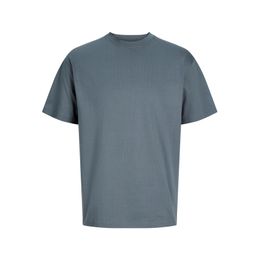 Jack & Jones Rundhalsshirt JACK & JONES "JJEORGANIC RELAXED TEE SS O-NECK NOOS", Jungen, Gr. L, turbulence, Jersey, Obermaterial: 100% Baumwolle, unifarben, relaxed fit normal, Rundhals, Shirts Rundhalsshirt, Baumwolle, relaxed fit