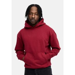 Hoodie DAILY COTTON "Daily Cotton Kapuzenpullover OVERSIZE HOODIE", Jungen, Gr. L, rot (rot washed), Obermaterial: 100% Baumwolle CO., Sweatshirts Hoodie