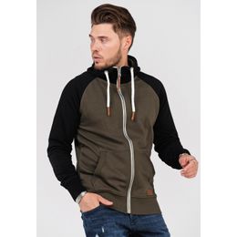 Kapuzensweatjacke Soulstar "Hoodie Weicher Kapuzenpullover Sweatshirt", Jungen, Gr. S, gr&uuml;n (khaki), Obermaterial: 70% Baumwolle CO. 30% Polyester PES., Sweatjacken