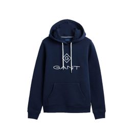 Sweatshirt GANT "Sweatshirt", Damen, Gr. XXL, blau, Obermaterial: 78% Baumwolle CO. 22% Polyester PES., Sweatshirts Sweatshirt