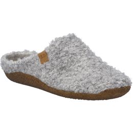 Hausschuh Josef Seibel "Vinny 03, hellgrau", Damen, Gr. 44, grau (hellgrau), Obermaterial: 100% Textilmaterial TEXMAT., Schuhe Hausschuh