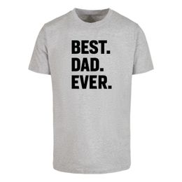 T-Shirt Merchcode "Merchcode Herren Fathers Day - Best Dad Ever T-Shirt", Jungen, Gr. XS, erdgrau, 100% Baumwolle, bedruckt, normal, Rundhals, Shirts T-Shirt