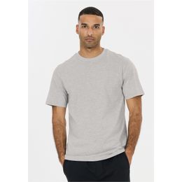 Funktionsshirt NOU "Highmore V2", Jungen, Gr. 4XL, grau (hellgrau, meliert), 100% Baumwolle, unifarben, normal, Rundhals, Shirts Funktionsshirt, Schmucklos