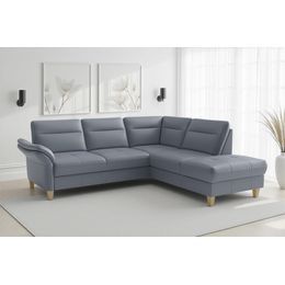 Sit & More Ecksofa SIT & MORE "Pamela", grau (graublau), B:218cm H:90cm T:212cm, Sofas, Ecksofa