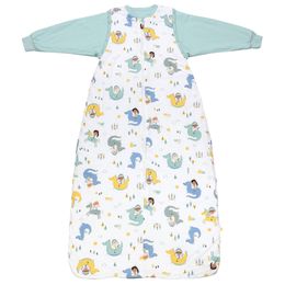 Babyschlafsack SCHLUMMERSACK "Schlafsack ohne F&uuml;&szlig;en 1.0 Tog", Baby, Gr. L: 110cm, gr&uuml;n (fantasia), Obermaterial: 100% Baumwolle CO., Schlafs&auml;cke