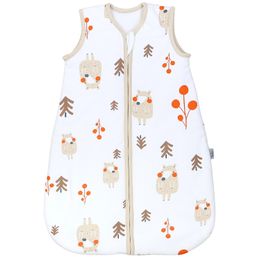 Babyschlafsack TUPTAM "Kugelschlafsack Baby Ganzjahres Schlafsack &Auml;rmellos Wattiert" Gr. 56, braun (b&auml;r, b&auml;ume), Schlafs&auml;cke, Baby, L: 62cm, Obermaterial: 100% Baumwolle CO., L:62cm