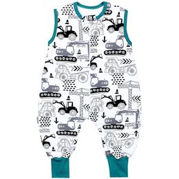 Babyschlafsack TUPTAM "Schlafsack mit F&uuml;&szlig;en Babyschlafsack mit Beinen Unwattiert" Gr. 80, gr&uuml;n (bagger, gr&uuml;n), Schlafs&auml;cke, Baby, L: 86cm, Obermaterial: 100% Baumwolle CO., L:86cm