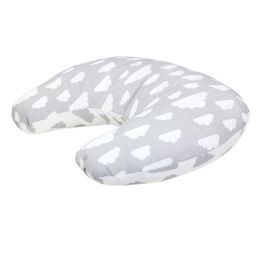 Stillkissen TUPTAM "Stillkissen Baby Stillkissen Klein mit Baumwoll-Bezug", Baby, grau (wolken grau, wei&szlig;), Obermaterial: 100% Baumwolle CO., Funktionskissen