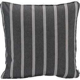 HOCK Dekokissen H.O.C.K. "New England", schwarz (schwarz, gestreift), B:50cm H:10cm L:50cm, Kunstfaser, Dekokissen_Sitzkissen_Kissenh&uuml;llen, mit Streifen, Kissenh&uuml;lle mit F&uuml;llung, 1 St&uuml;ck