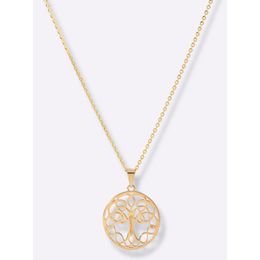 Kettenanh&auml;nger Lady, gelb (gelbgold 375), Schmuckanh&auml;nger, Damen, Gelbgold 375, Kettenanh&auml;nger